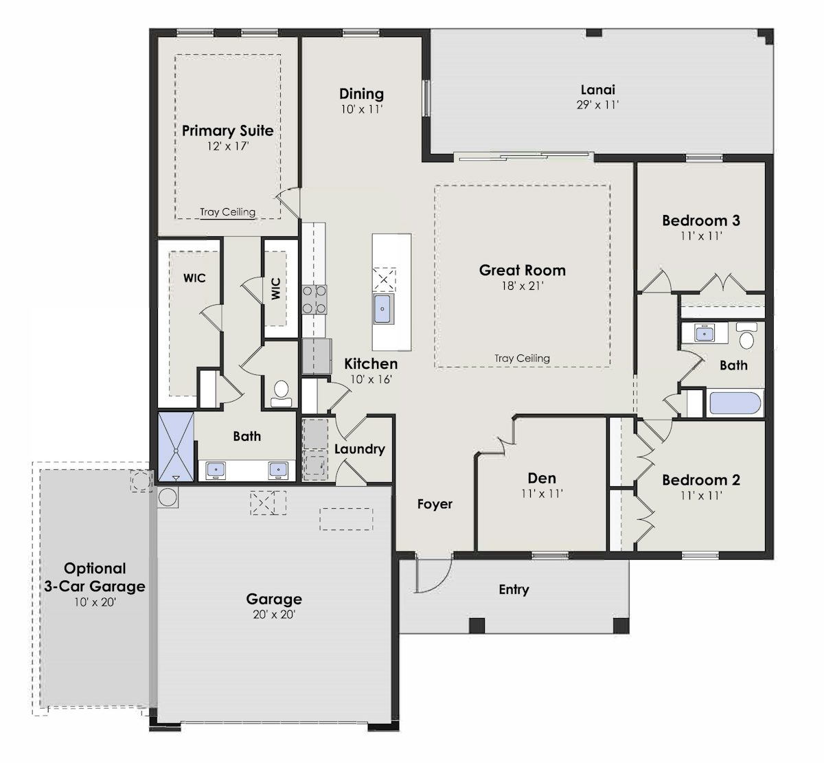 Grand Cayman a 3 bedroom 2 bath home in Cape Coral. A New Home ...