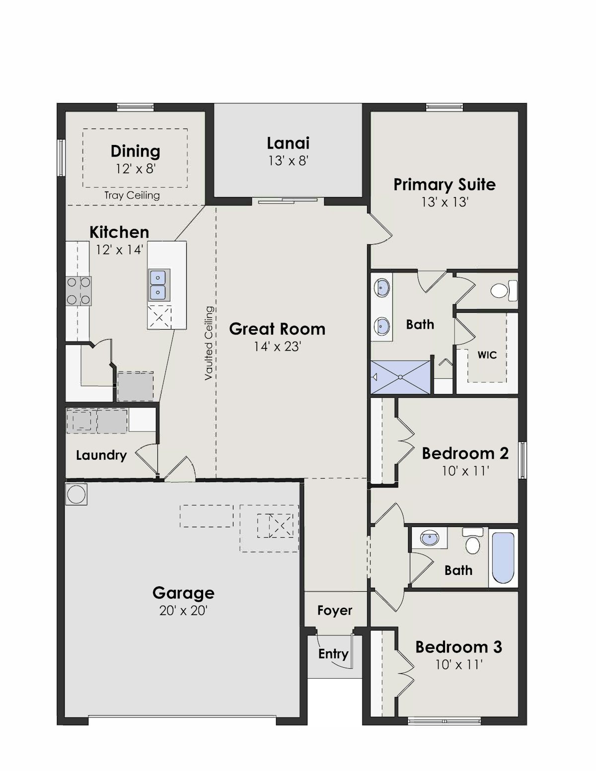 Palm II a 3 bedroom 2 bath home in Cape Coral. A New Home Community in ...